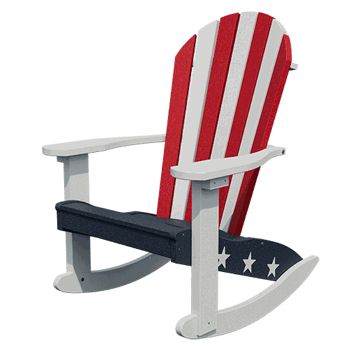 Adirondack Patriot Rocker – Seven Summers Patio